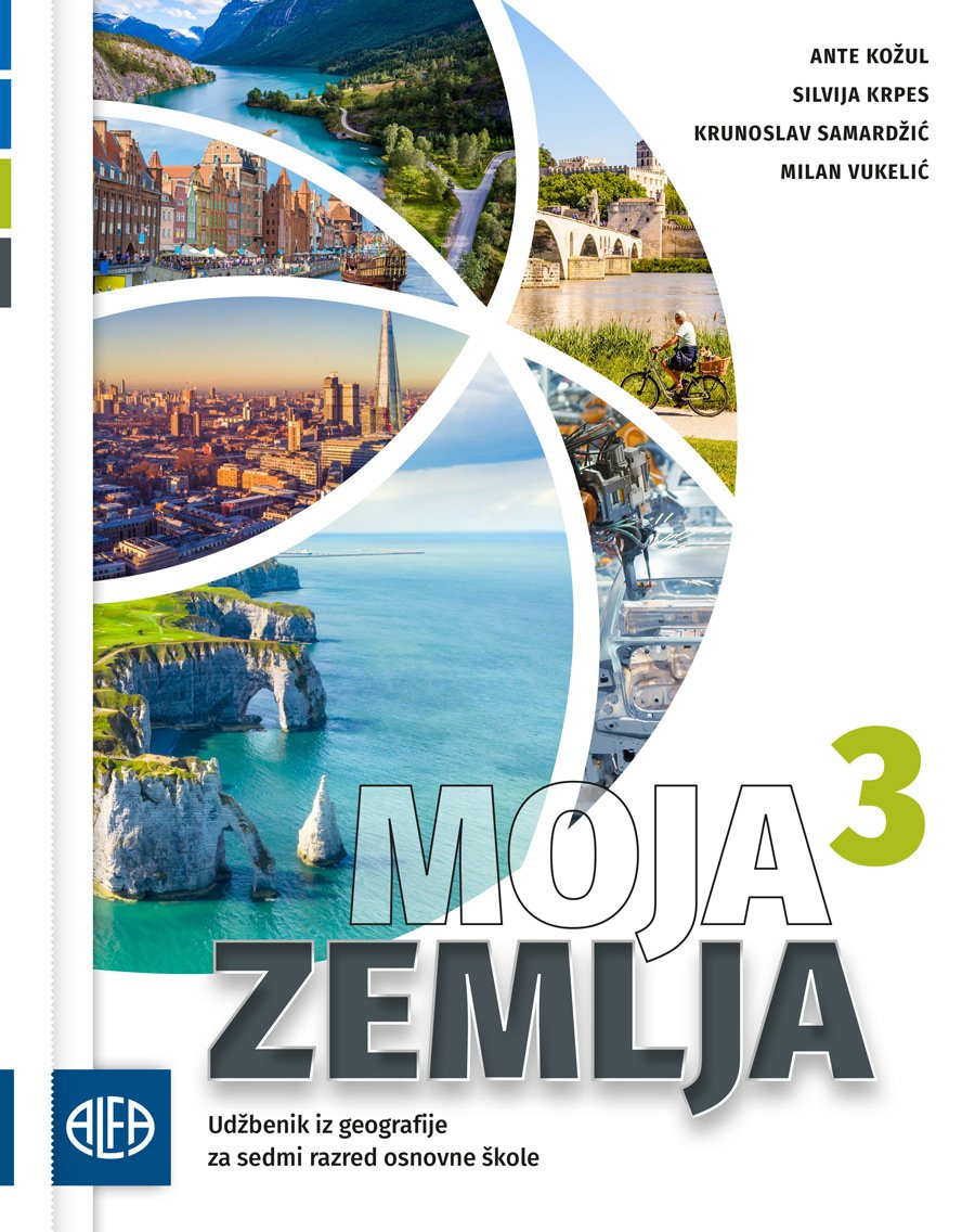 Moja Zemlja 3, udžbenik iz geografije za 7. razred osnovne | Alfa Kabinet