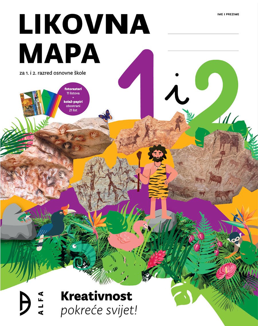 Likovna mapa 1 i 2, za 1. i 2. razred osnovne | Alfa Kabinet