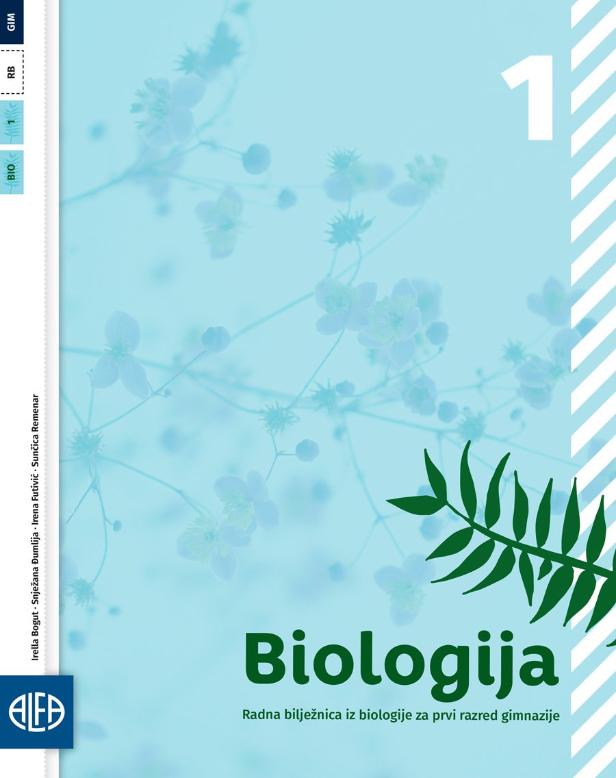 Biologija 1, radna bilježnica, za 1. razred gimnazije | Alfa Kabinet