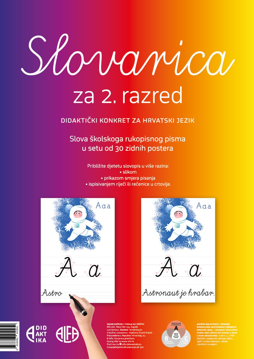 Zidna slovarica - rukopisno pismo | Alfa Kabinet