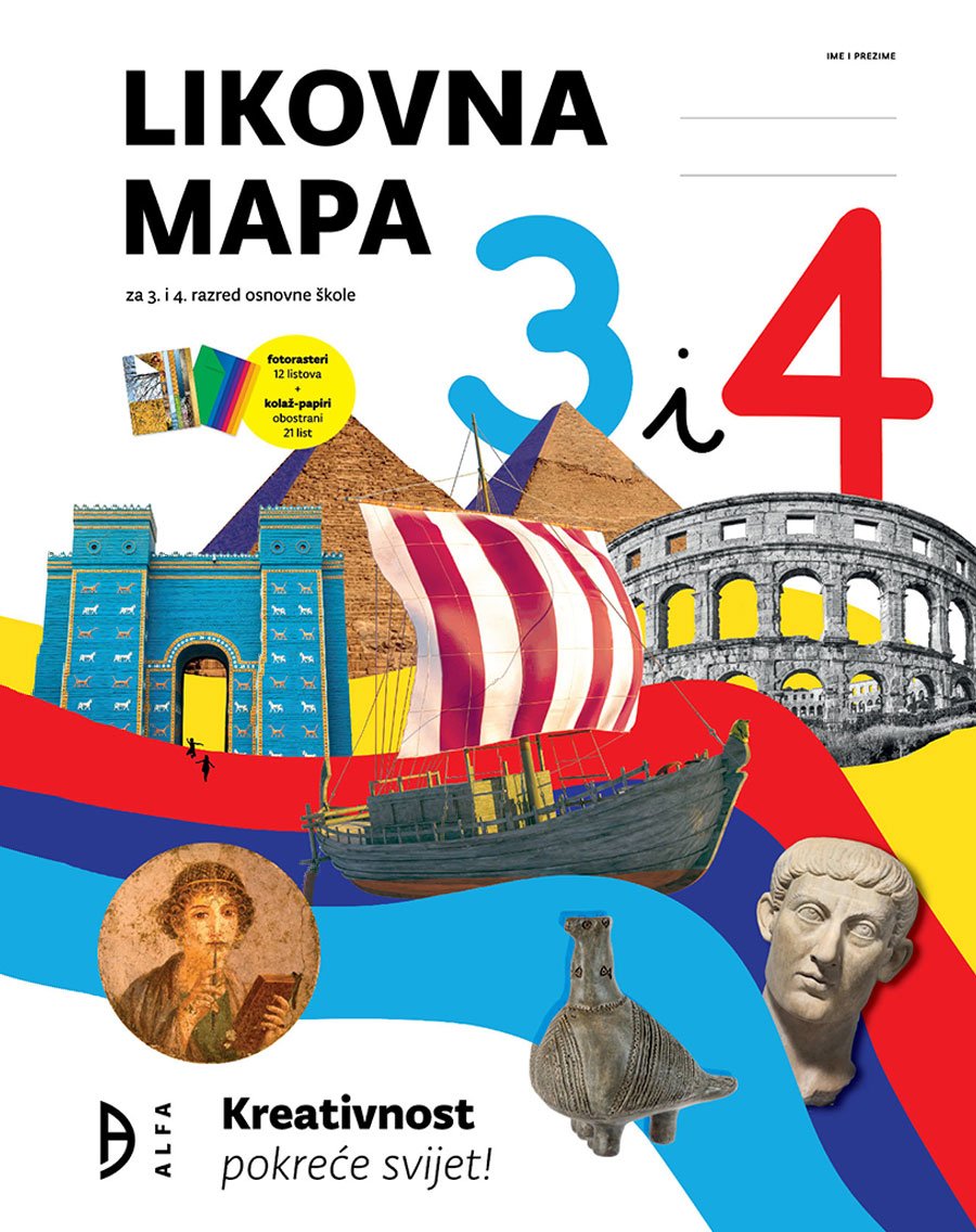 Likovna mapa 3 i 4, za 3. i 4. razred osnovne | Alfa Kabinet