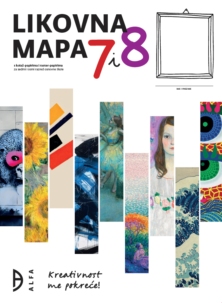 Likovna mapa 7 i 8, za 7. i 8. razred osnovne | Alfa Kabinet
