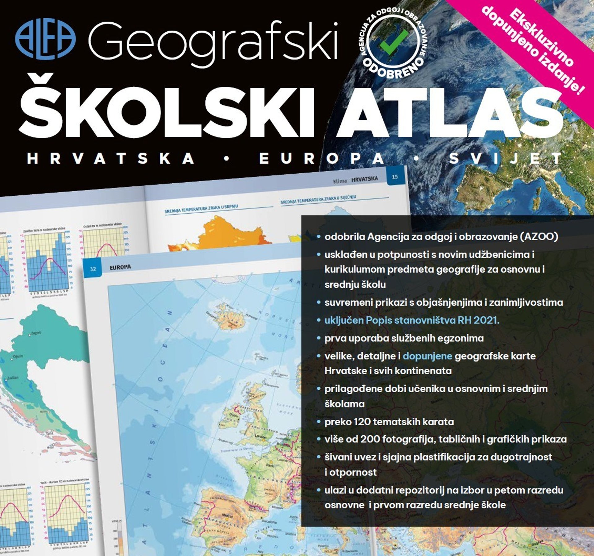 Geografska Karta Srednje Europe Karta Greb Mape | Gift Shop