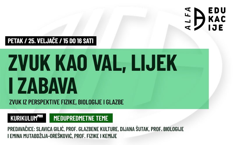 Zvuk kao val, lijek i zabava - iskustvena radionica | Alfa Kabinet